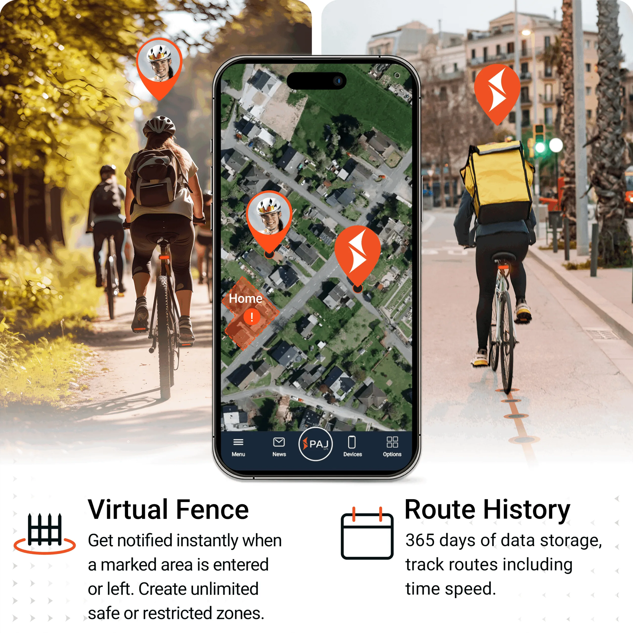 PAJ LED BICYCLE Finder 4G GPS Tracker | PAJ GPS